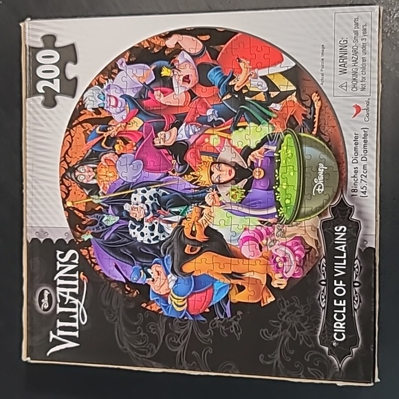 Disney | Toys | Disney Villains Circle Puzzle | Poshmark